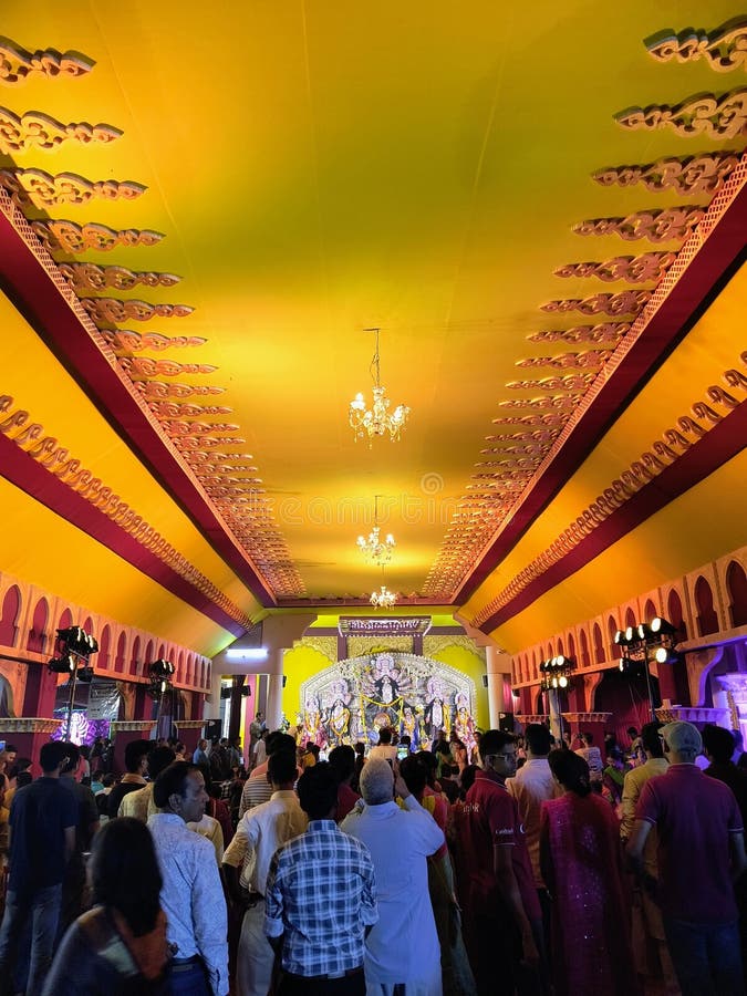 Durga Puja Pandal 2024 editorial photography. Image of puja - 340663037