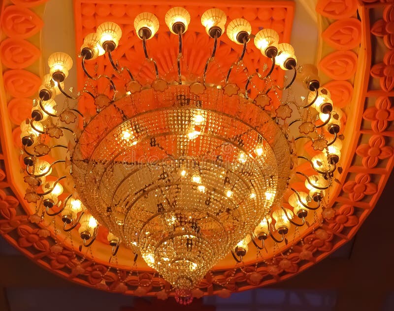 Pandal Lighting Decoration stock photo. Image of decoration - 173148360
