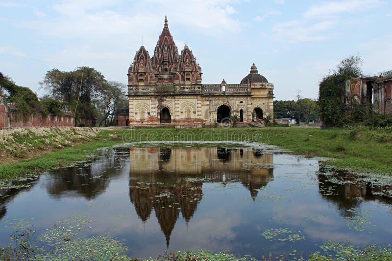 Durga Temple Front View, Rajnagar Palatial Complex Ruins, Bihar Stock ...