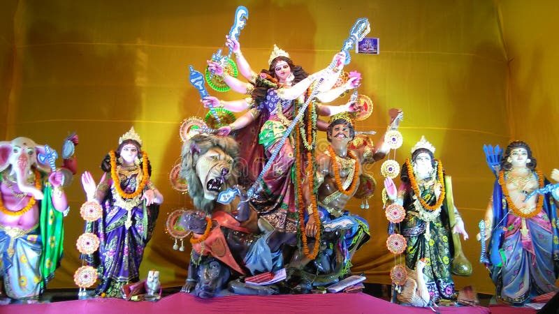 Durga thakur stock image. Image of bari, version, thakur - 129883667