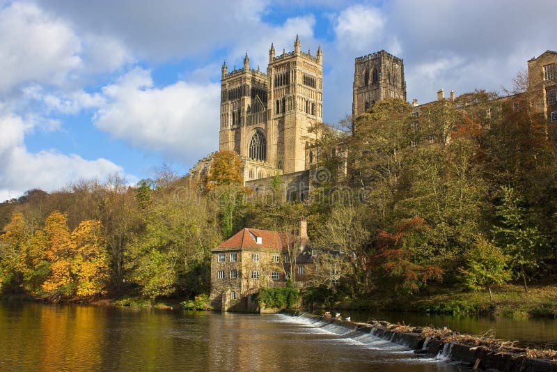 Durham cathedral stock photo. Image of riverbank, cloudscape - 11994778
