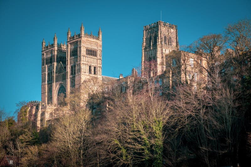 Durham Cathedral and Trees stock image. Image of durham - 166789603