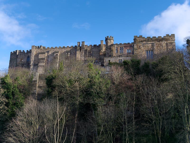 DURHAM, COUNTY DURHAM/UK - JANUARY 19 : View of the Castle in Du ...
