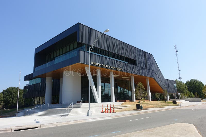 Durham Main Public Library in North Carolina Editorial Stock Photo ...