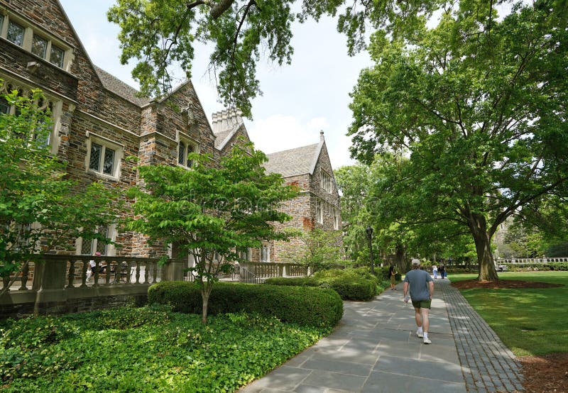 Durham, NC - USA - 4-30-2024: Students Walking on the Campus of Duke ...