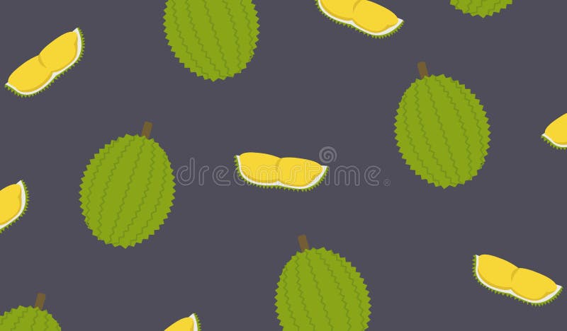 Durian Fruit Vector Pattern Stock Illustrations – 919 Durian Fruit ...