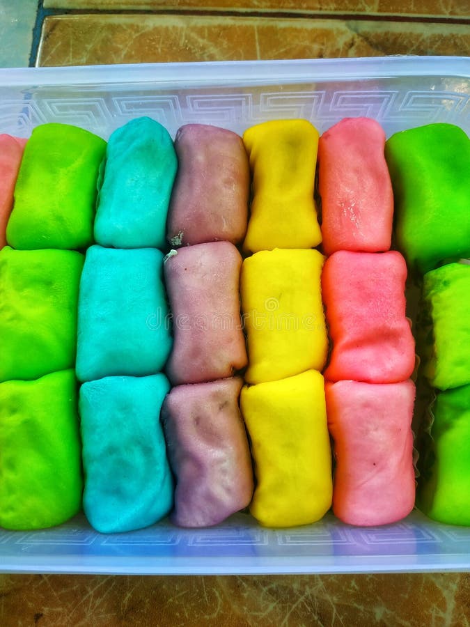 Durian-flavored Cake with Colorful Variations Variasi Stock Photo ...