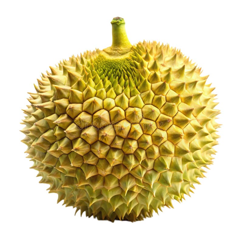 Durian Fruit Isolated on White Background Stock Illustration ...