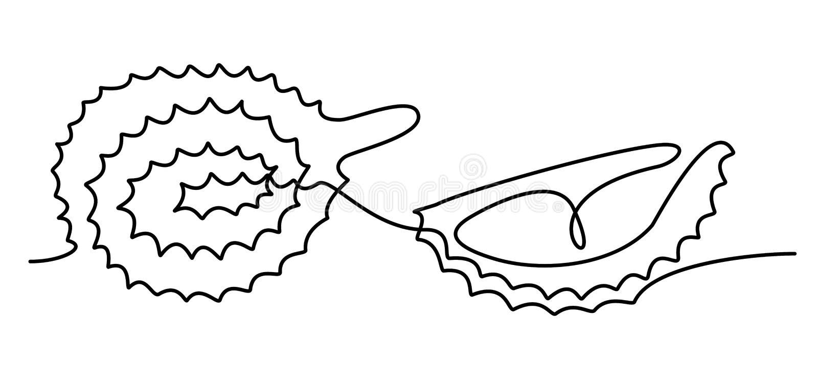 Durian Continuous One Line Drawing, Fruit Vector Illustration Stock ...