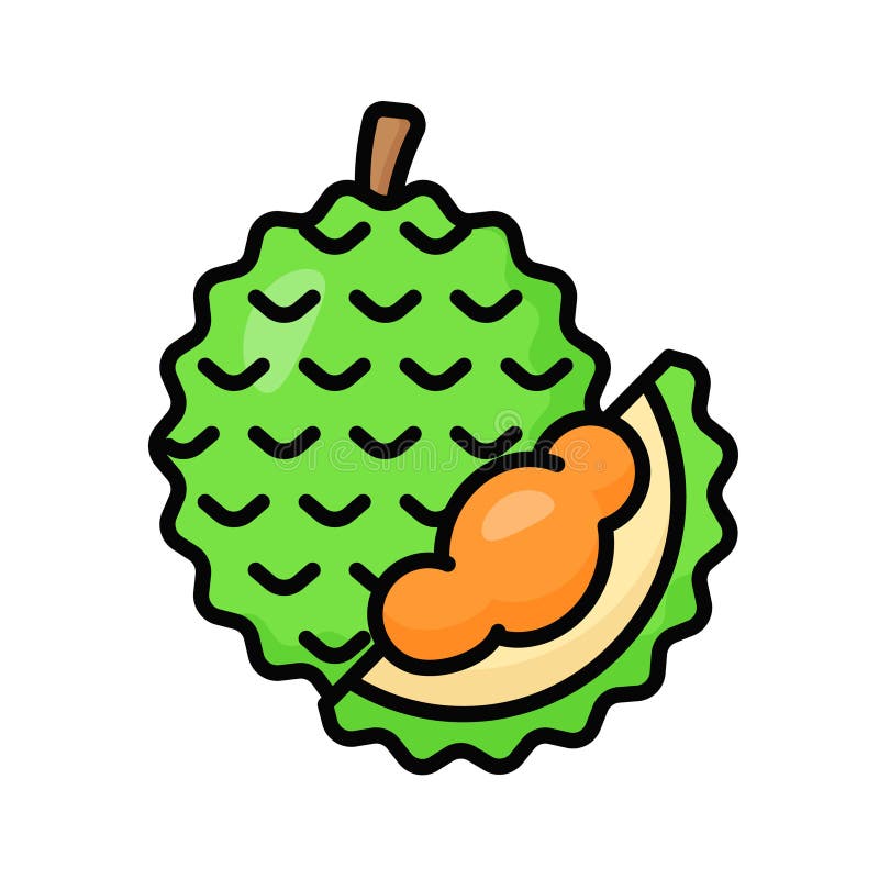 Durian Fruit Vector Design, Amazing Icon Design, Asian Fruit Stock ...