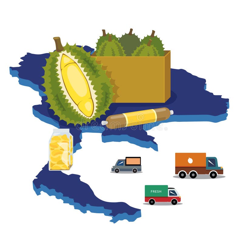 Golden Durian Harvest Stock Illustrations – 4 Golden Durian Harvest ...