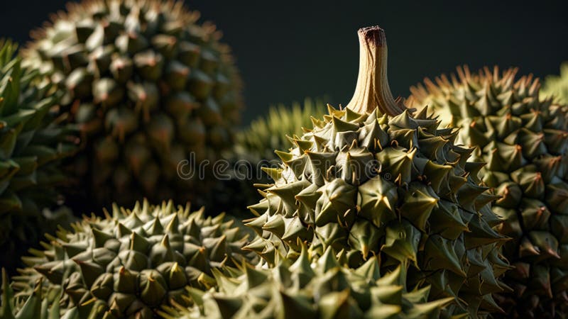 Durian Spikes Macro in Natural Light with Ultra Detailed 4K Food ...