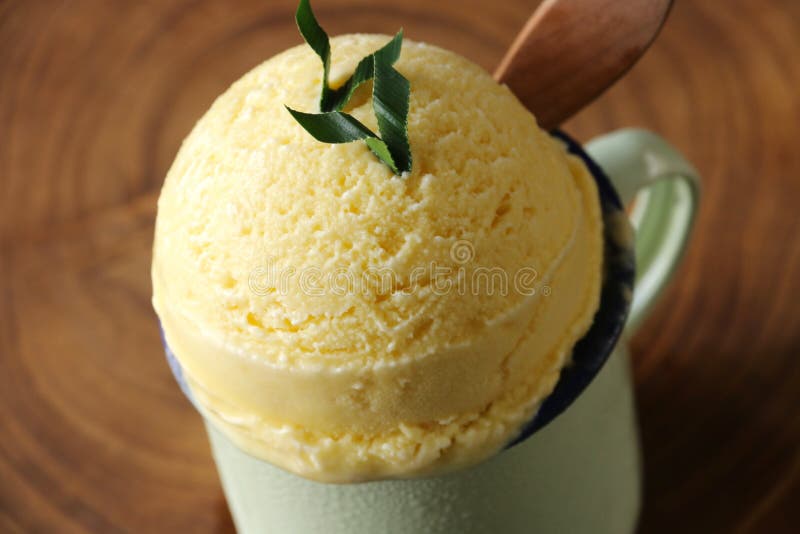 Durian Ice Cream stock image. Image of durian, board - 64698893