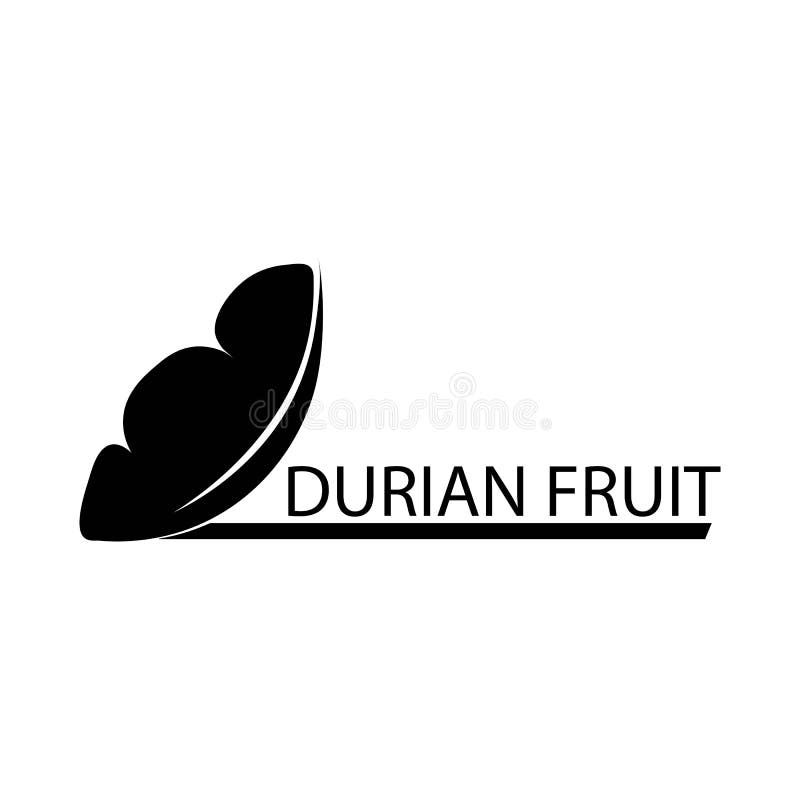 Durian Icon Logo Vector Design Stock Vector - Illustration of fresh ...