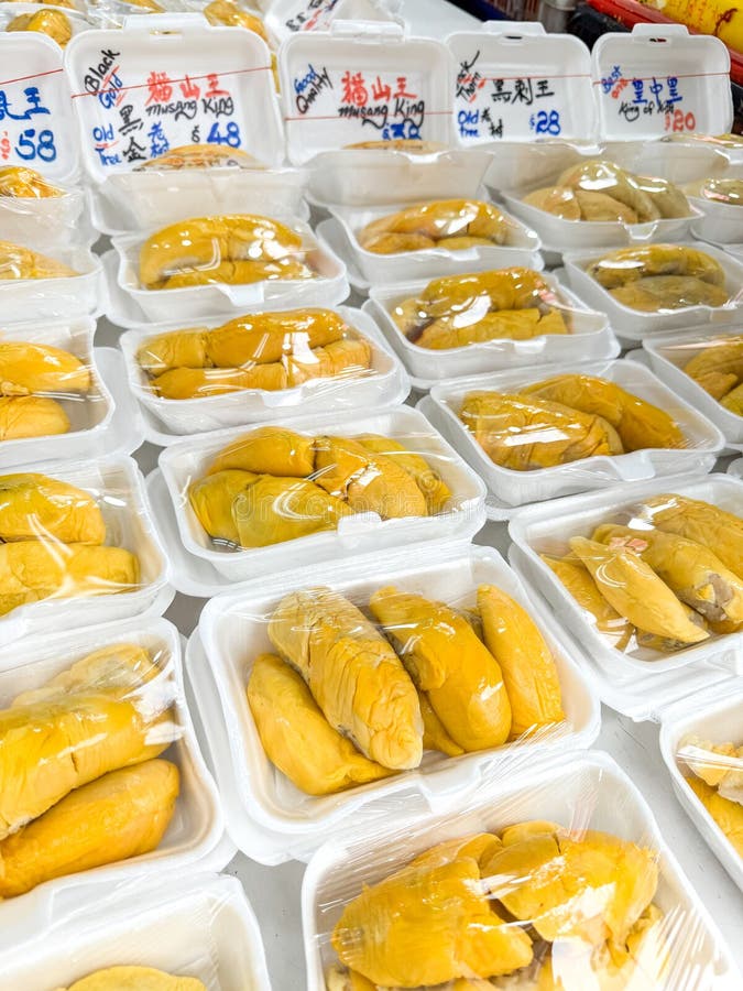 Durian stock photo. Image of creamy, packaging, market - 359289808