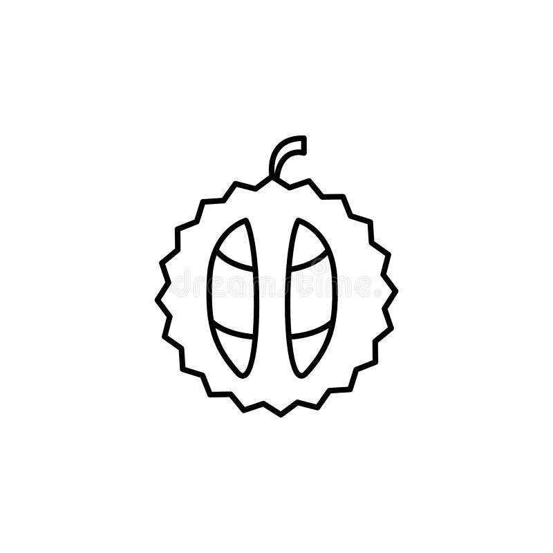 Durian Outline Stock Illustrations – 719 Durian Outline Stock ...