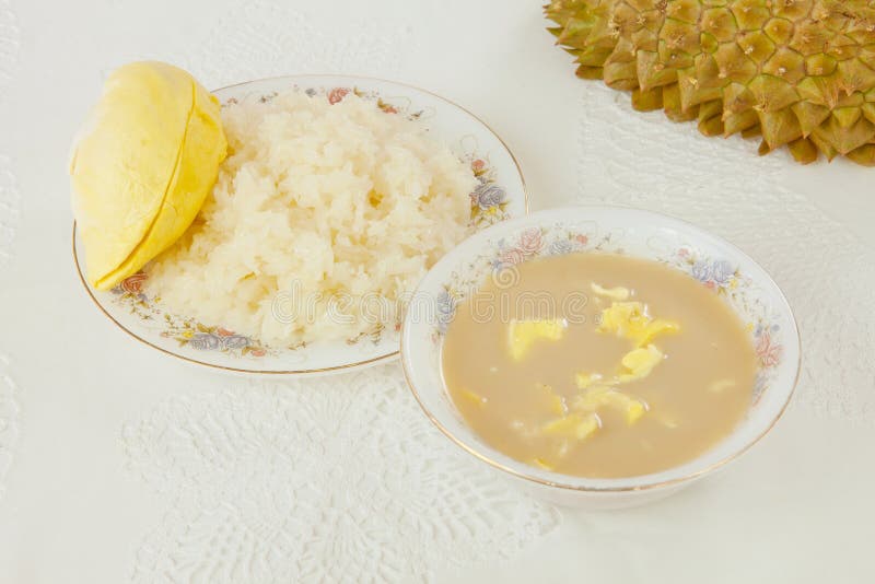Durian sticky rice stock photo. Image of brown, durian - 24889530