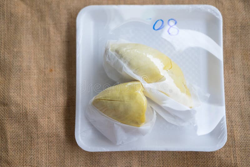 Durians display stock photo. Image of singapore, smell - 132919692