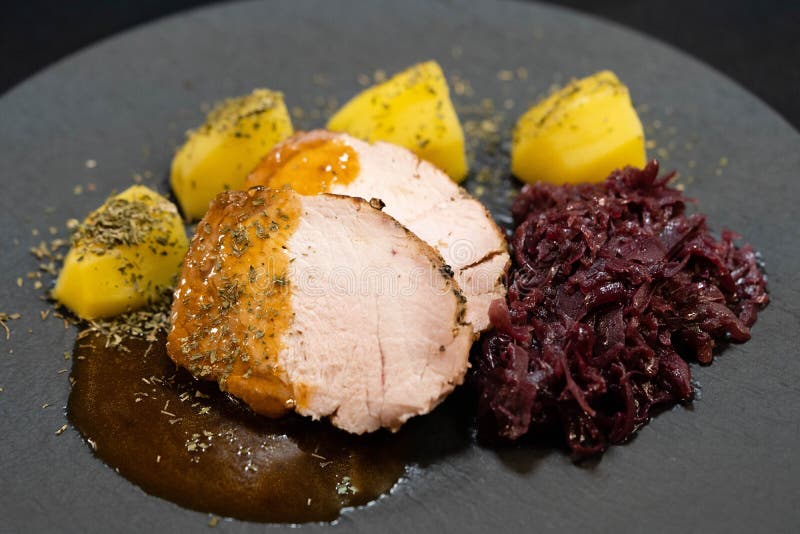 Duroc Pork rips stock image. Image of cutlets, herb - 262209047