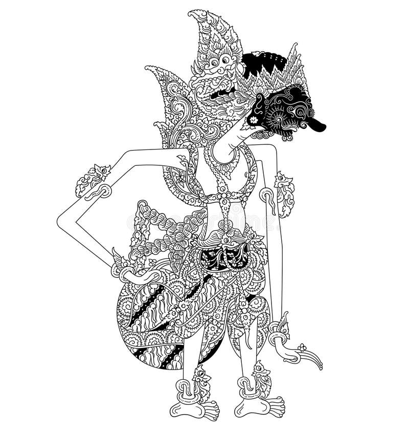 Sengkuni stock vector. Illustration of drestarasta, gendari - 113350433