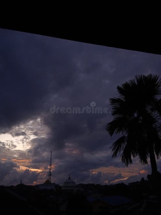 Dusk in the Afternoon and Alternation of Day and Night Stock Photo ...
