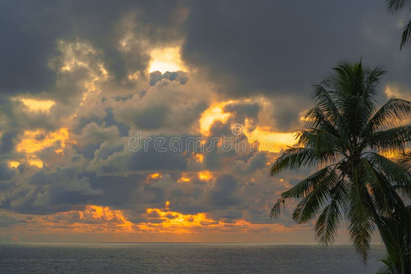 Dusk at he Beach in Tapaktuan, Aceh, Indonesia Stock Image - Image of ...