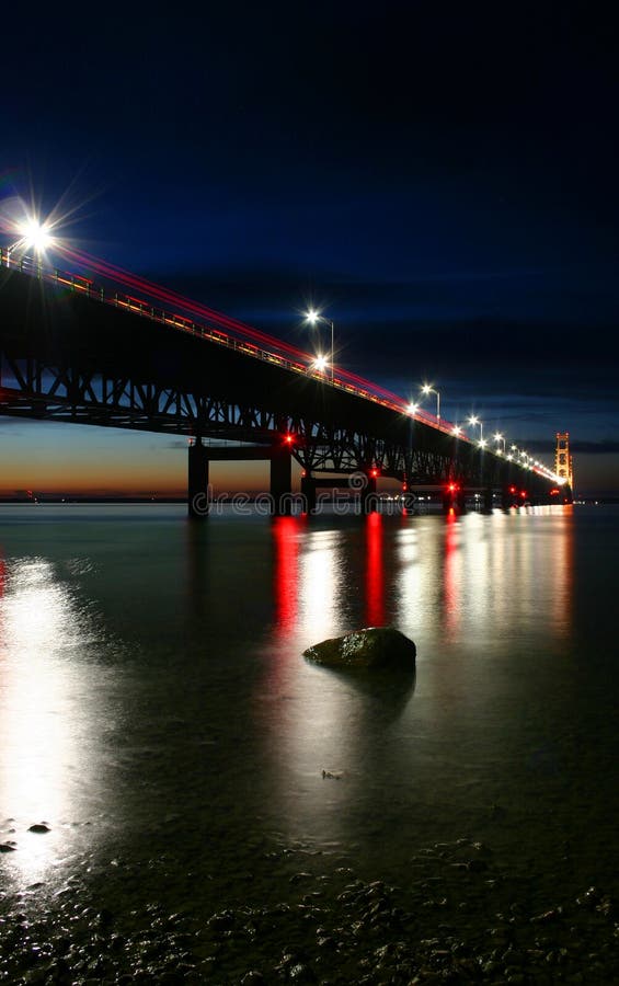 Mighty Mack stock photo. Image of bridge, dusk, transportation - 5678758