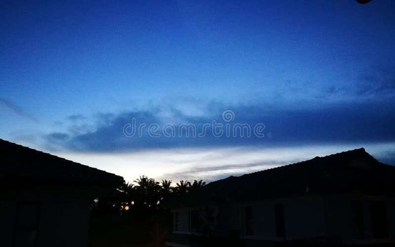 Dusk stock image. Image of blue, dark, clouds, dusk - 95505779
