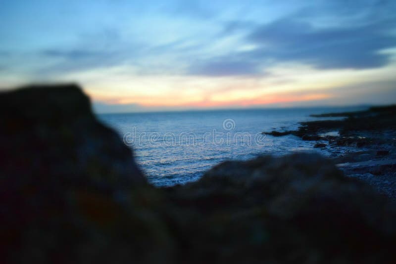 Dusk until Dawn Behind the Wall Stock Photo - Image of sunrise, dawn ...