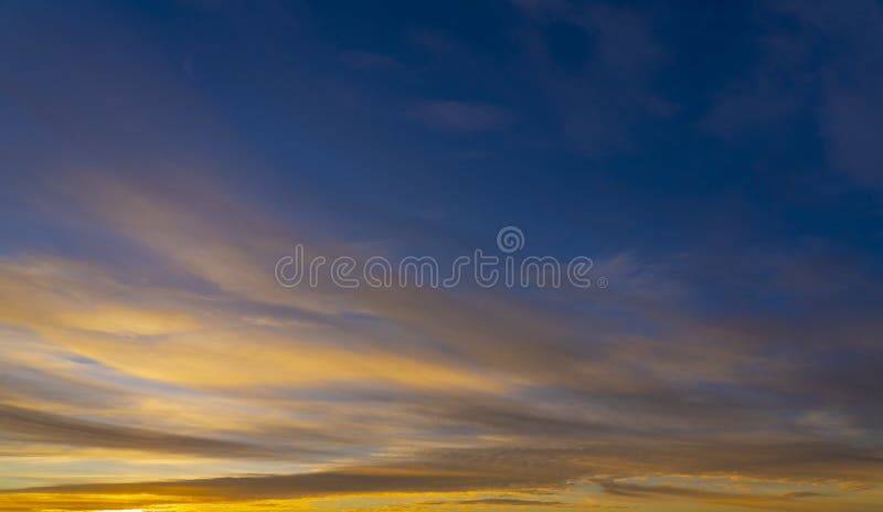 Sunset sky with clouds stock image. Image of abstract - 244419893