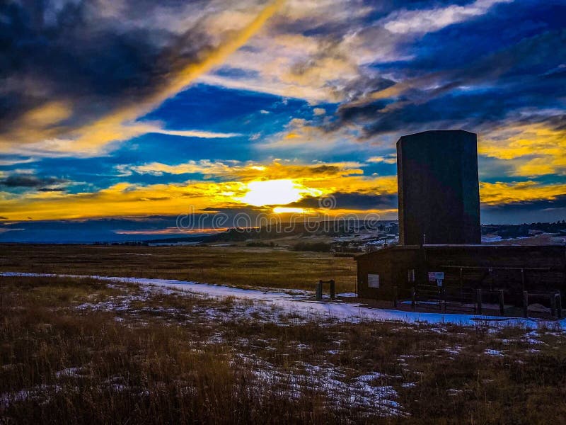 Dusk at a farm stock image. Image of cool, farm, clouds - 85810869