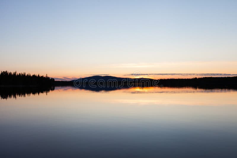 Dusk Lake stock photo. Image of nightfalls, deep, infinity - 86904702