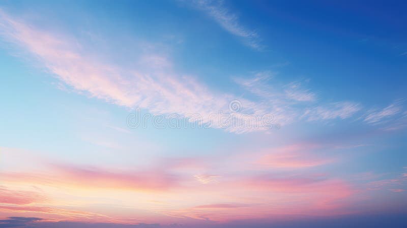 Dusk Light Blue Sky Background Stock Illustration - Illustration of ...