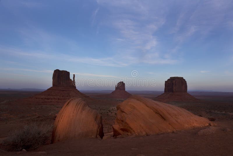 Dusk, Monument Valley, Arizona Stock Photo - Image of dusk, park: 90005448