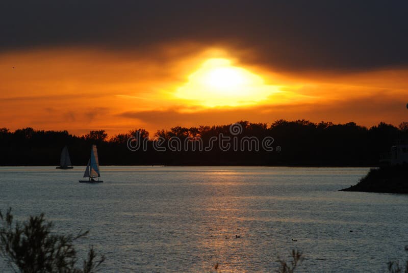 Dusk time in Africa stock image. Image of time, evening - 7233593