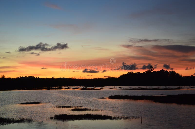 The dusk time stock image. Image of calm, droplet, falls - 173960201
