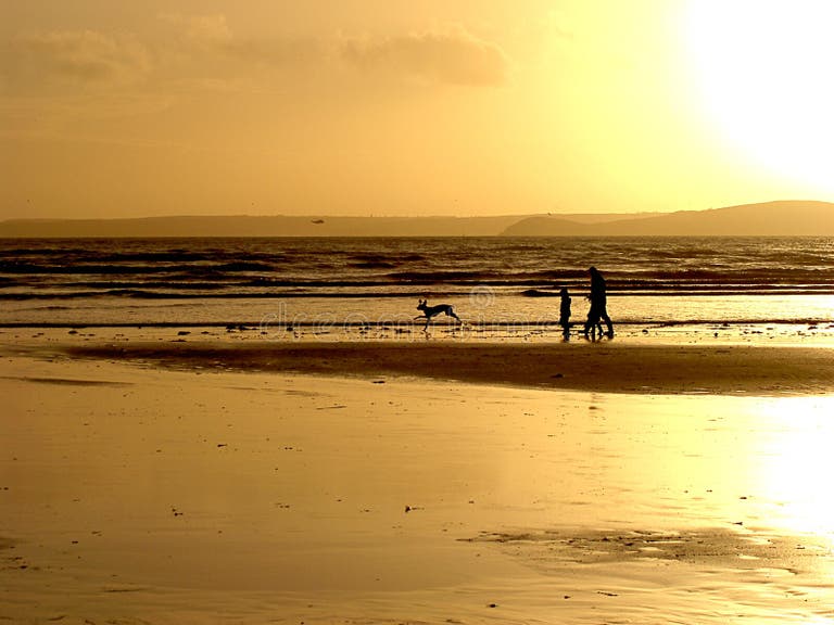 Dusky Beach stock image. Image of ocean, travel, gold, dusk - 59351