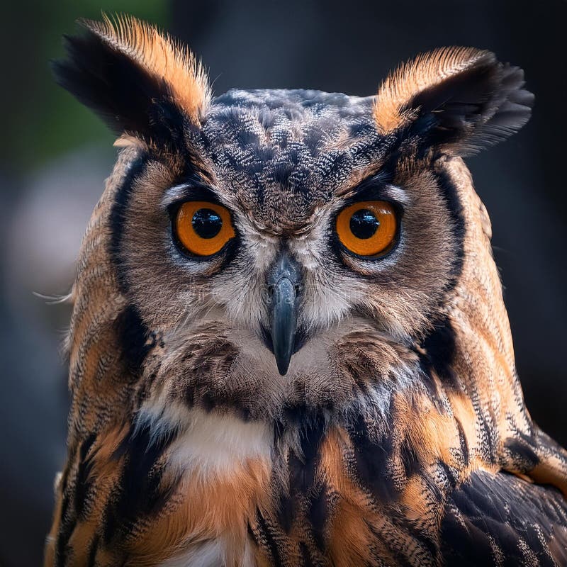 Dusky Eagle-owl, AI Generated Stock Illustration - Illustration of ...