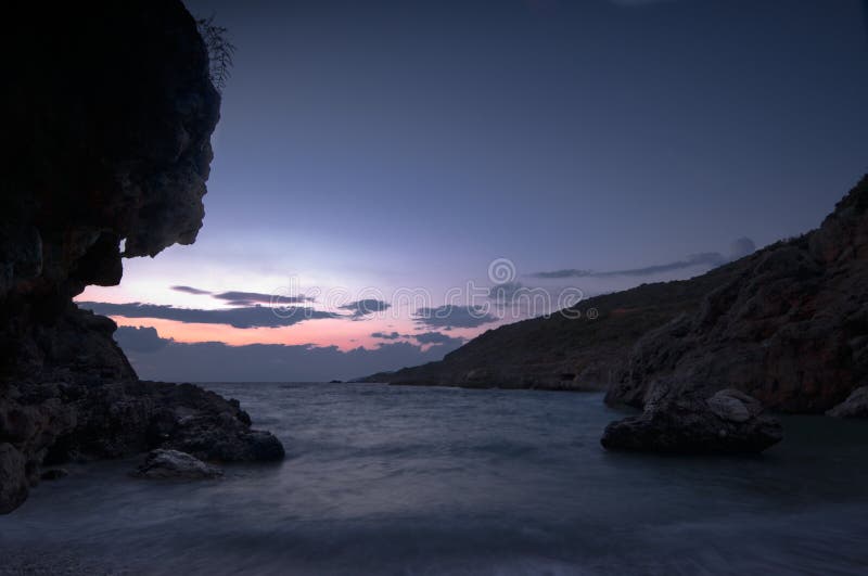 Dusky seascape stock photo. Image of beach, discovery - 2872800