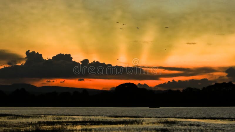 Dusky sky stock image. Image of rays, wether, dusky - 108444043