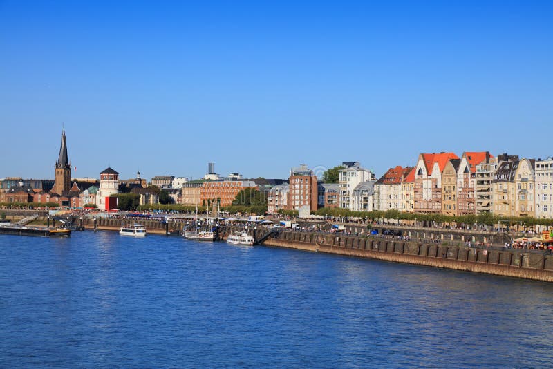 Dusseldorf city in Germany stock photo. Image of dusseldorf - 223408428