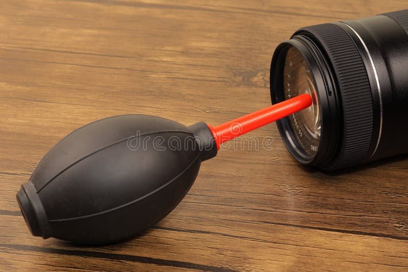 Dust Blower. Camera Lens Cleaner. Stock Photo - Image of care, clean ...