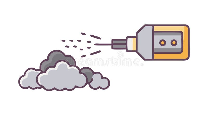 Dust Blowing from Device, Cleaning or Airflow, Vector Design Generative ...