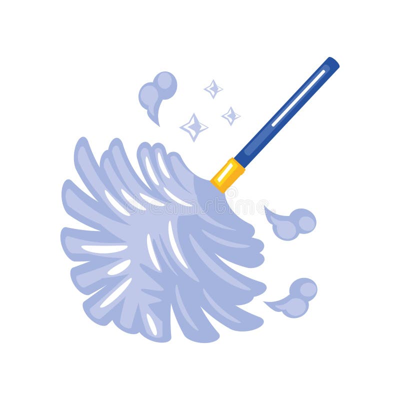 Dust Brush Tool for Dry Cleaning Stock Vector - Illustration of work ...