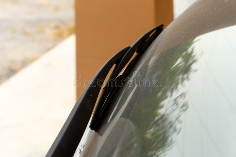 Dust on car back window stock photo. Image of clean - 178209172