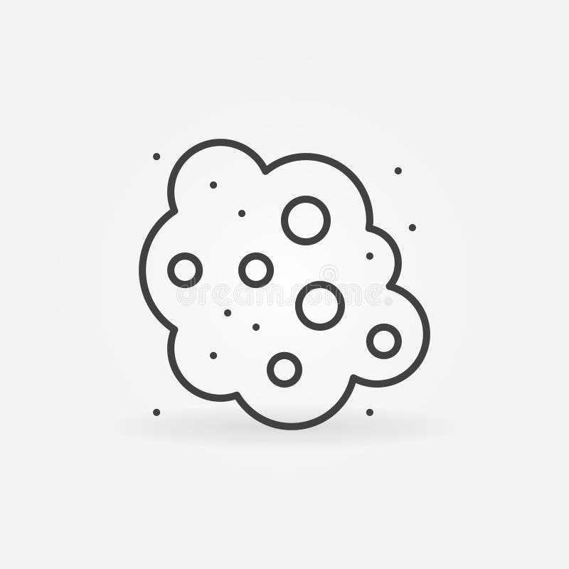 Dust Cloud in Air Vector Concept Icon in Outline Style Stock Vector ...