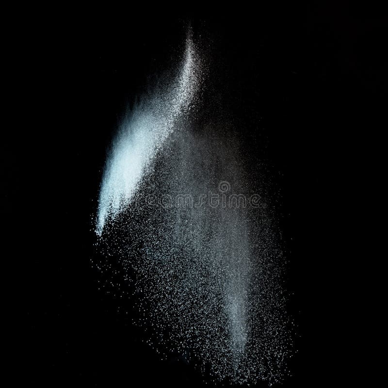 Dust Cloud on Black Background Stock Photo - Image of exploding ...