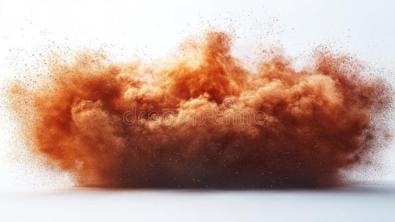Dust Cloud Explosion Effect Generative AI Stock Illustration ...