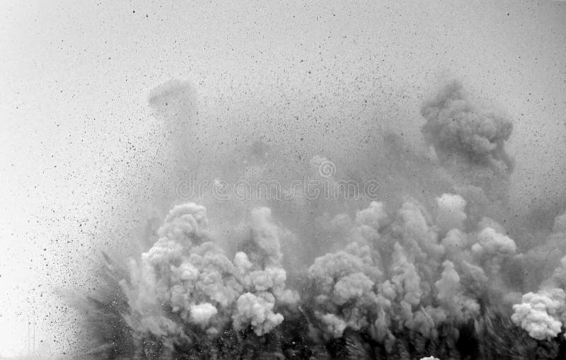 Dust Clouds after the Blast Stock Image - Image of texture, destruction ...