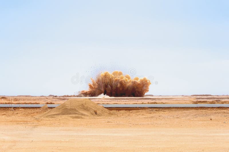 Dust Clouds of the Blasting Stock Photo - Image of blast, equipment ...